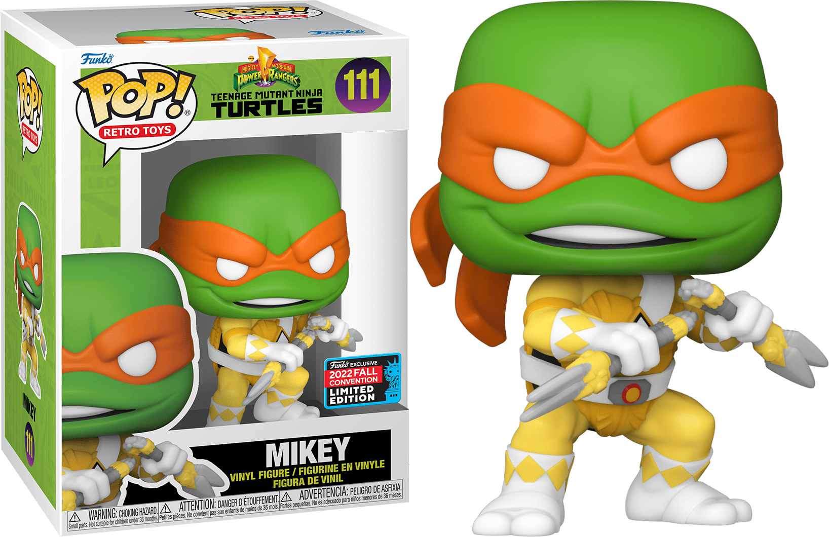 Funko POP: Mighty Morphin Power Ranger x Teenage Mutant Ninja Turtles ...