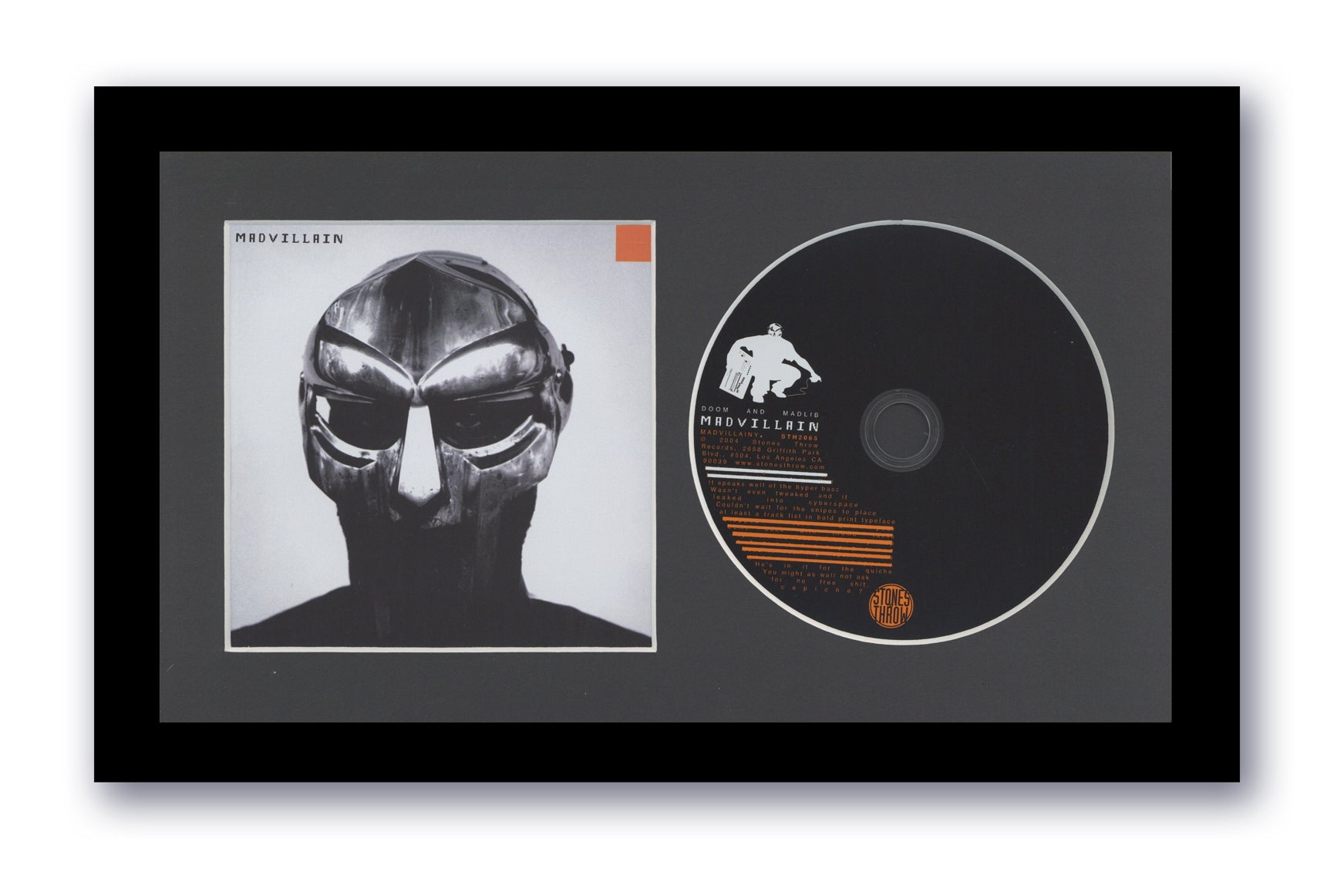 MF Doom Madvillain Custom CD Frame Art Hip-Hop Rap – Zobie Productions
