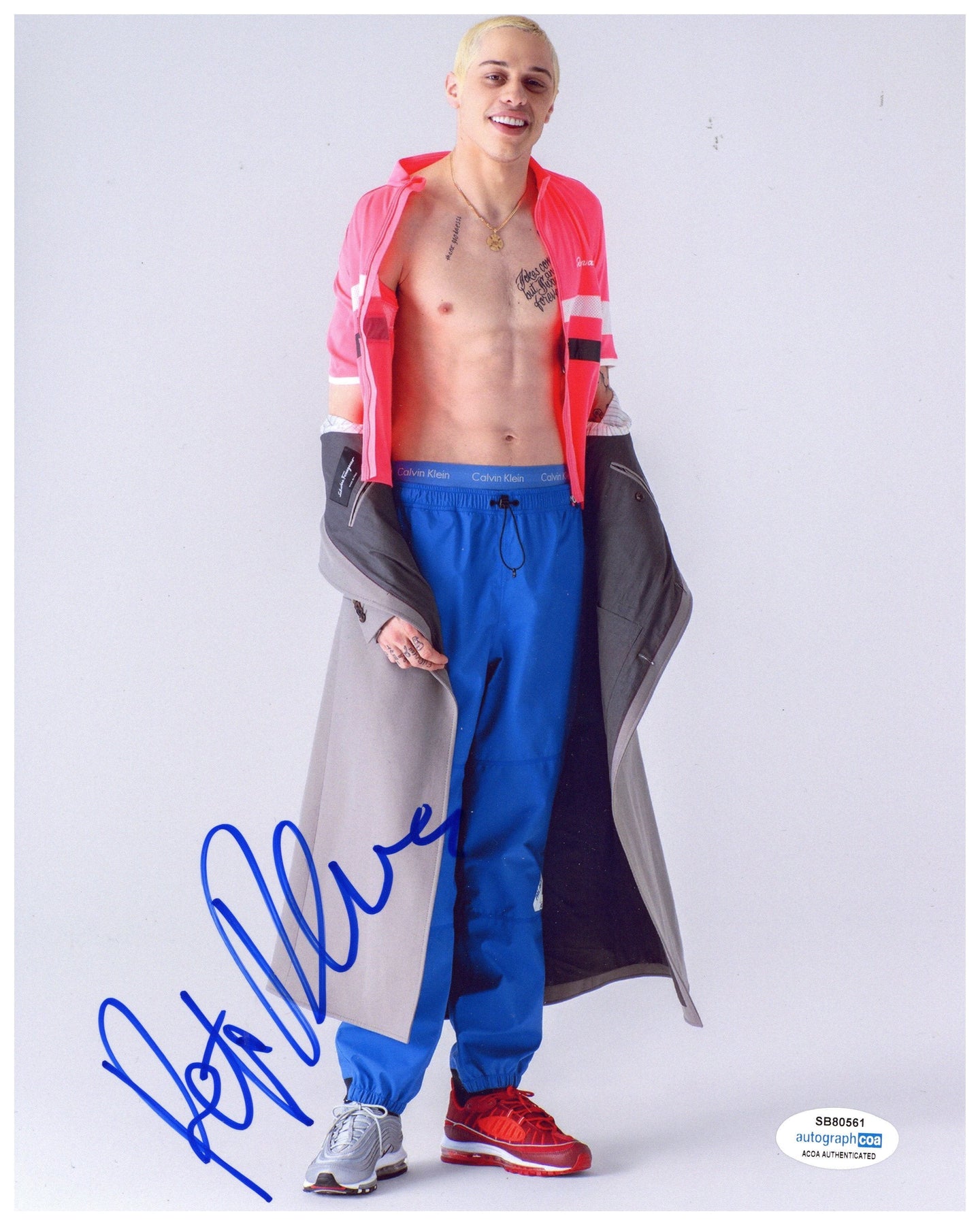 Pete Davidson Signed 8x10 Photo SNL Autographed ACOA – Zobie Productions