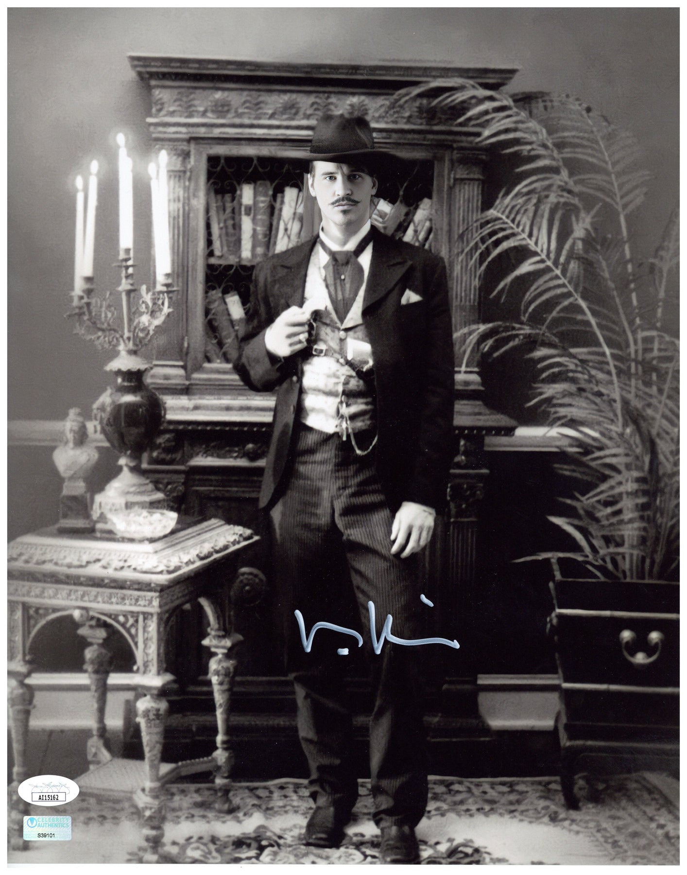 Val Kilmer Autograph Signed 11x14 Photo Tombstone Doc Holliday JSA COA ...