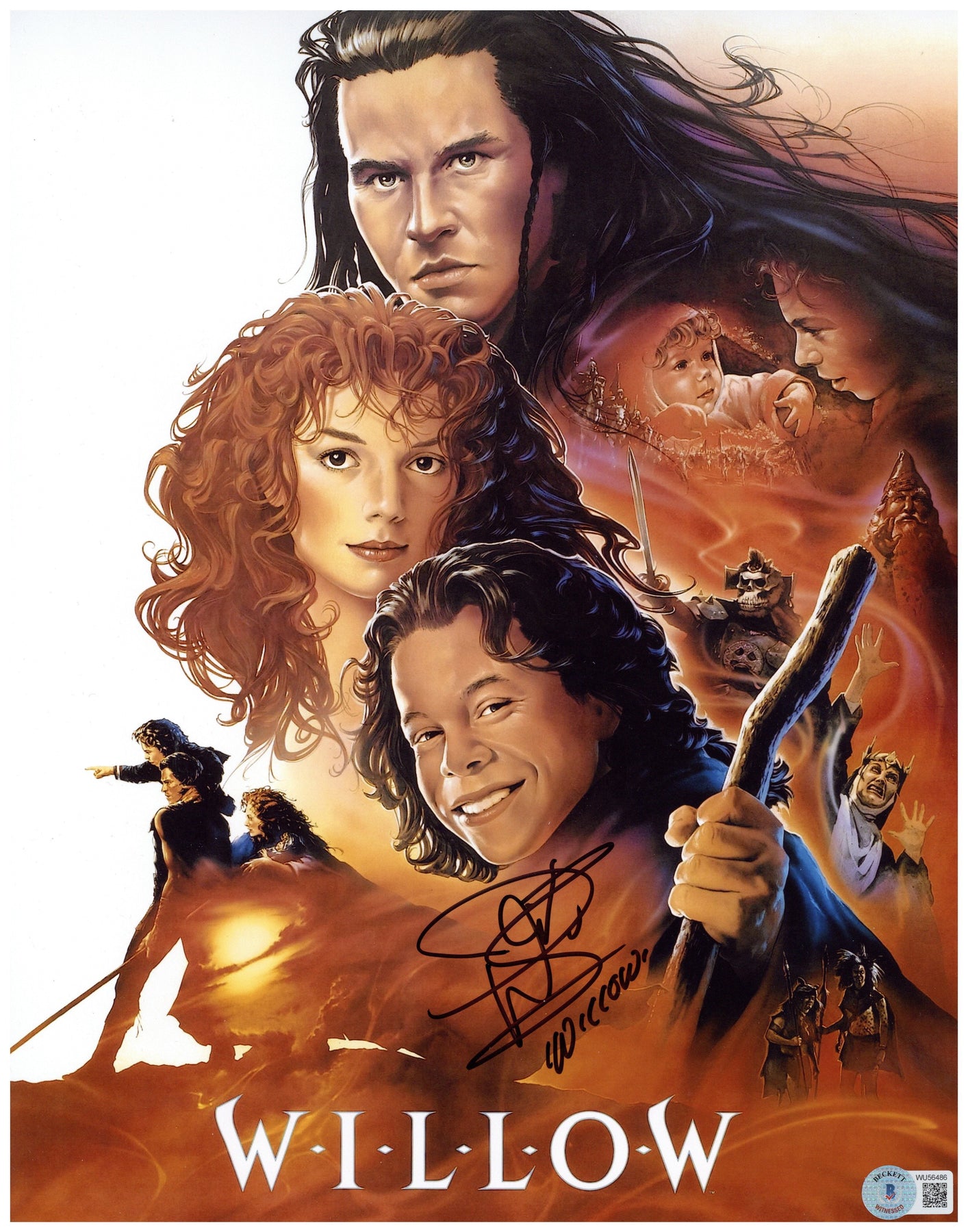 Warwick Davis Signed 11x14 Photo Willow Autographed BAS COA #2 – Zobie ...